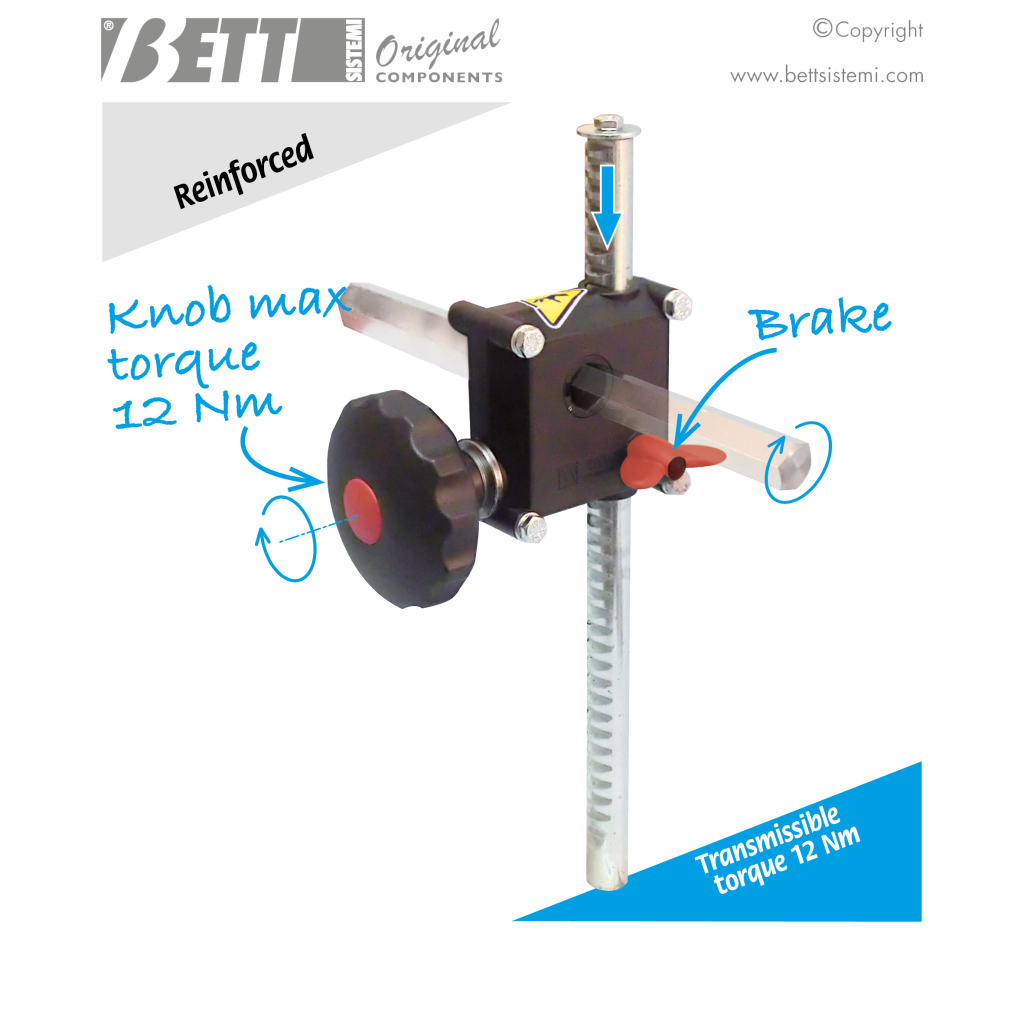 12 Nm Rack-and-Pinion Traction Jack - Bettsistemi