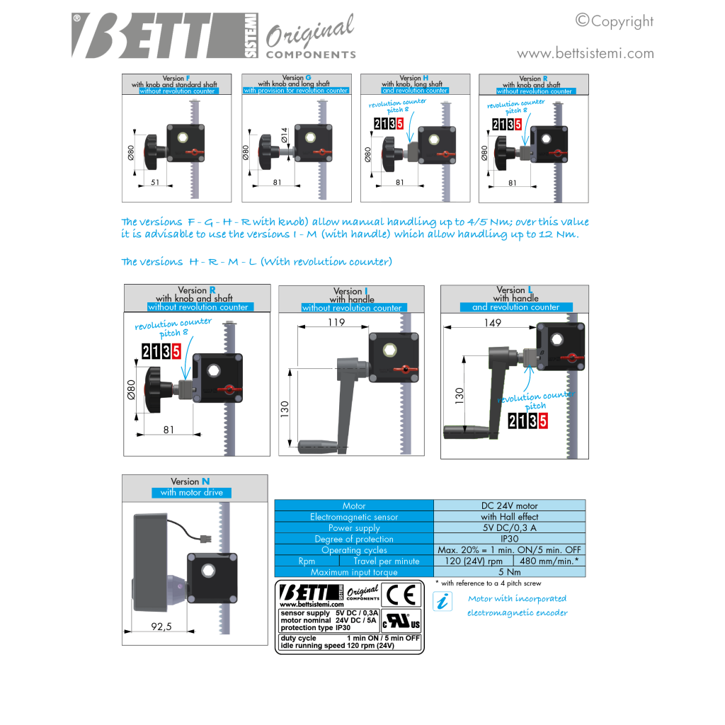 12 Nm Rack-and-Pinion Traction Jack - Bettsistemi